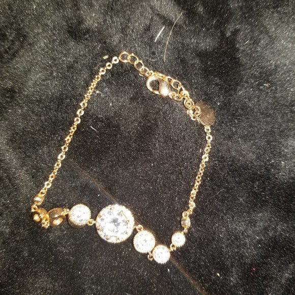 Jewelry | Handcrafted Gold Crystalline Charmed Bracelet | Poshmark